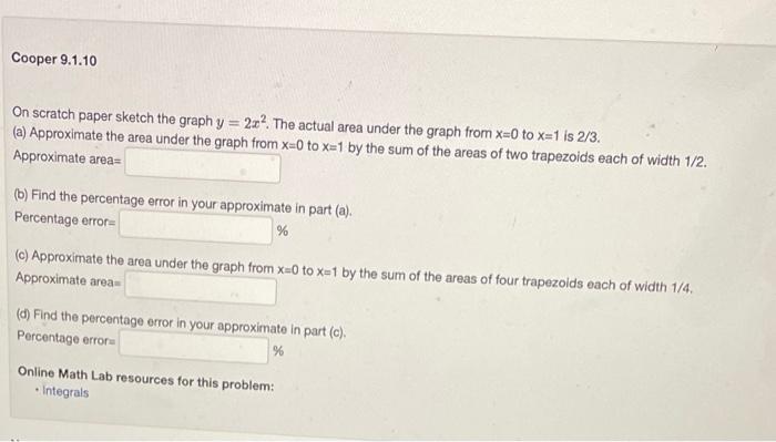 Solved On scratch paper sketch the graph y=2x2. The actual | Chegg.com