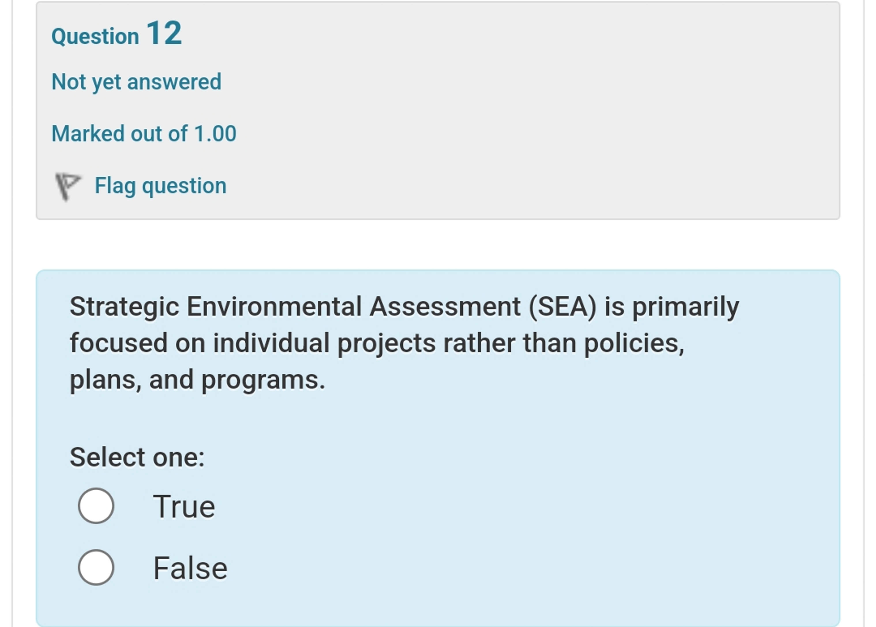 Solved Question 12Not yet answeredMarked out of 1.00Flag | Chegg.com Solved Question 12Not yet answeredMarked out of 1.00Flag | Chegg.com