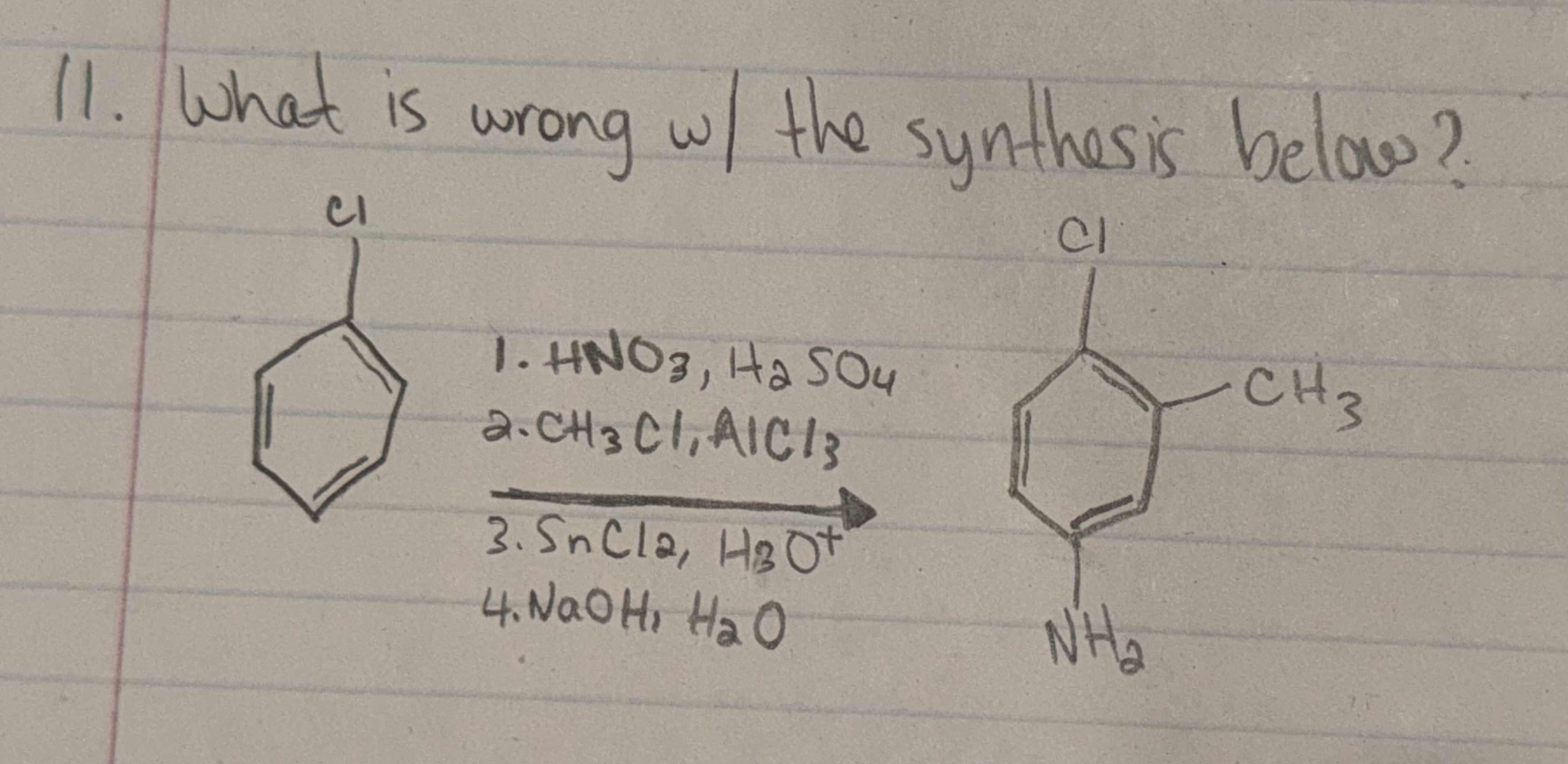 Solved What is wrong wIth the synthesis below? | Chegg.com