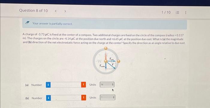 Solved A charge of −3.73μC is fixed at the center of a | Chegg.com
