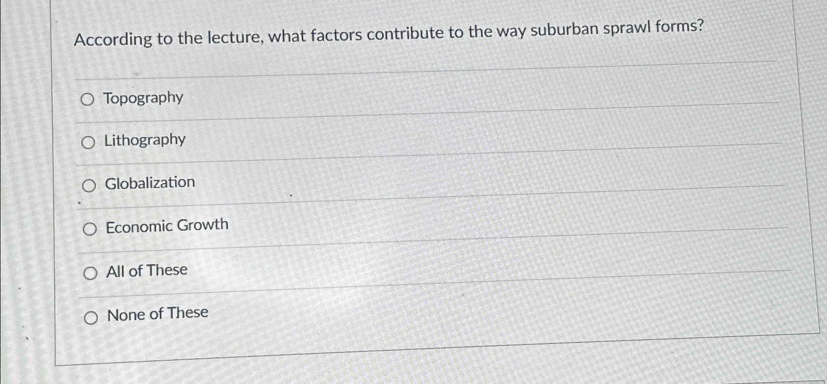 Solved According to the lecture, what factors contribute to | Chegg.com