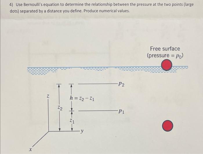 Solved 4) Use Bernoulli's equation to determine the | Chegg.com