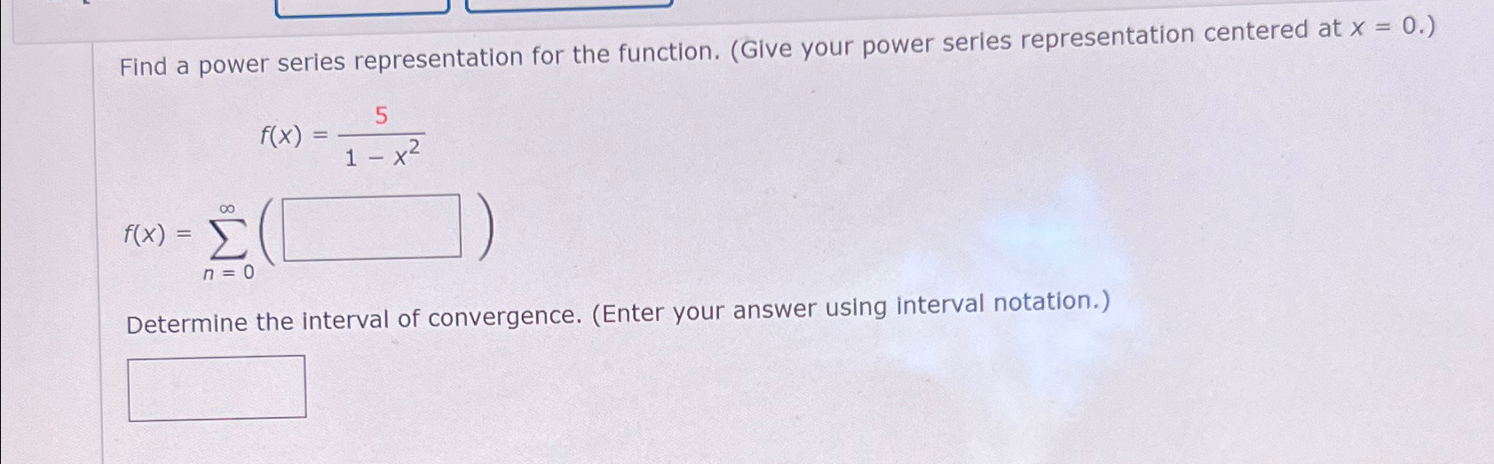 Solved Find a power series representation for the function. | Chegg.com