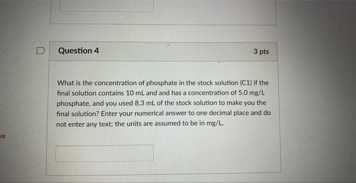 Solved What is the concentration of phosphate in the stock | Chegg.com
