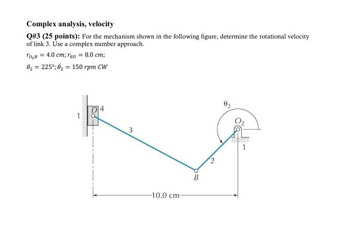 Solved Complex analysis, velocity Q\#3 (25 points): For the | Chegg.com