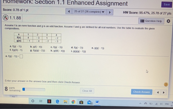 Solved Save Homework Section 1 1 Enhanced Assignment Score