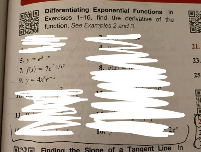 Solved Differentiating Exponential Functions In Exercises | Chegg.com