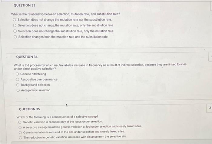 Solved QUESTION 33 What is the relationship between | Chegg.com