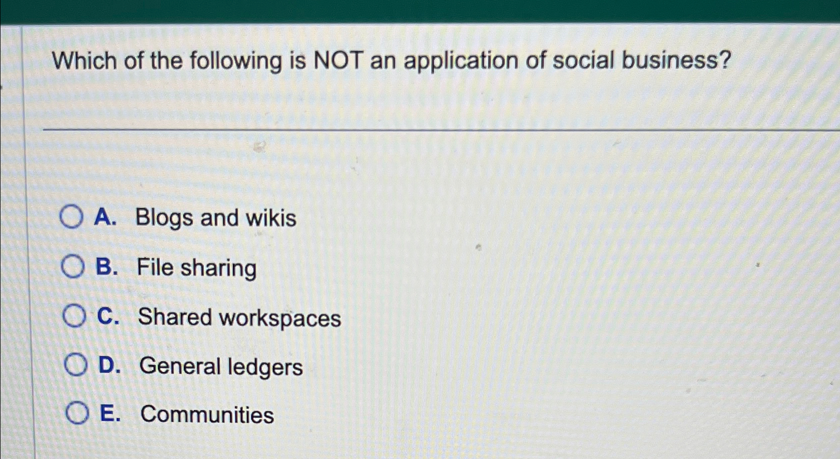 Solved Which of the following is NOT an application of | Chegg.com