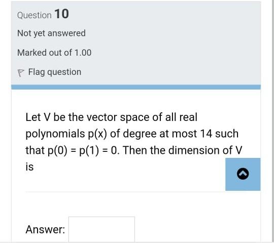 Solved Let V be the vector space of all real polynomials | Chegg.com