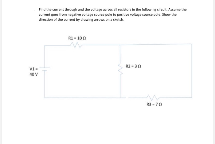 Solved Find the current through and the voltage across all | Chegg.com