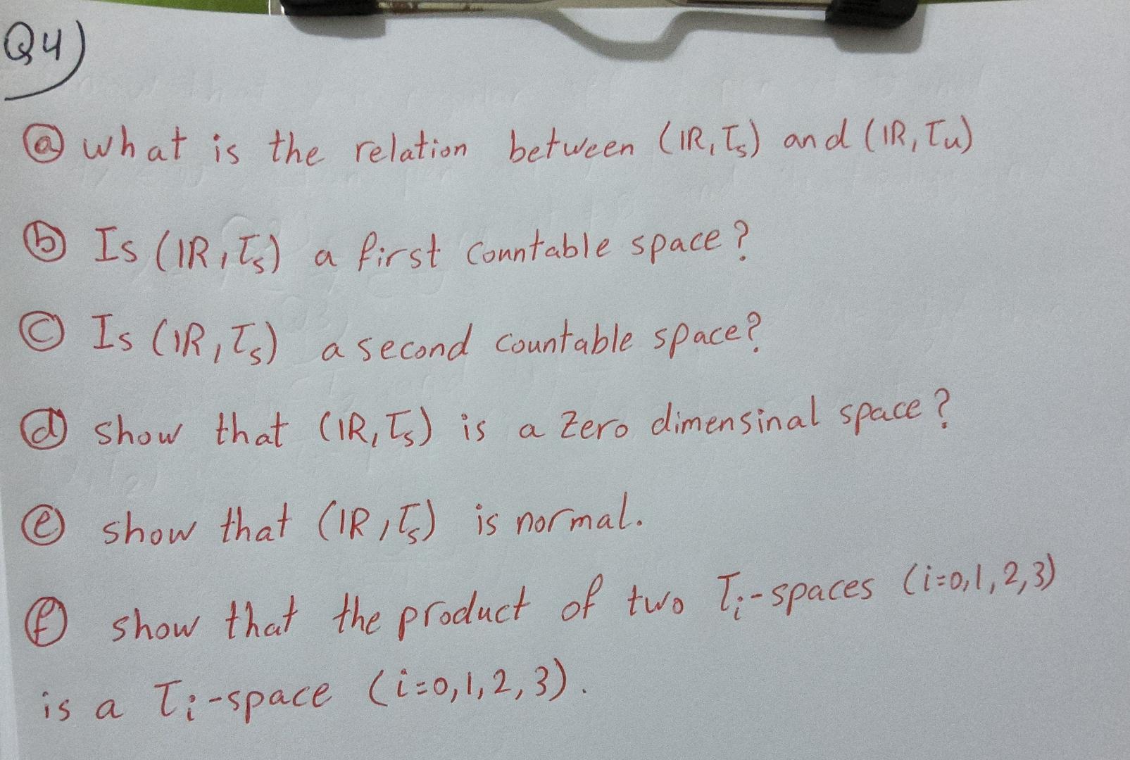 Solved Q4)(a) ﻿what is the relation between (R,τs) ﻿and | Chegg.com