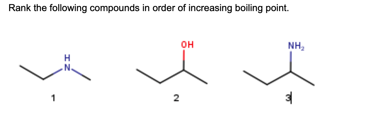 Solved Rank the following compounds in order of increasing | Chegg.com