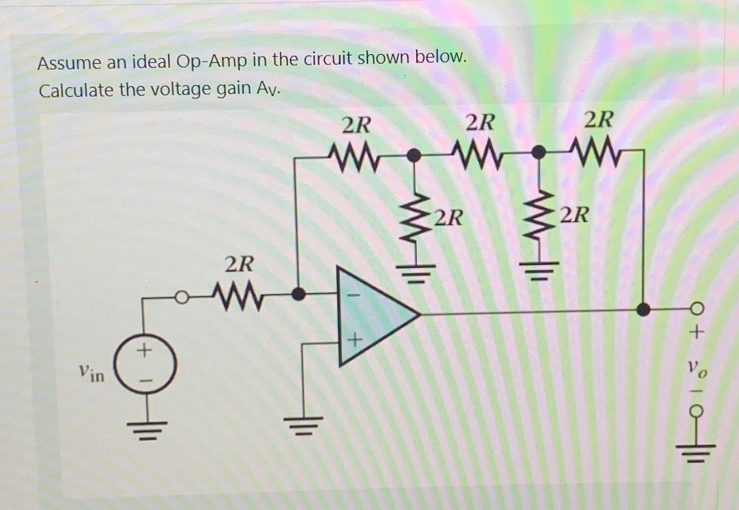 Solved Assume an ideal Op-Amp in the circuit shown | Chegg.com