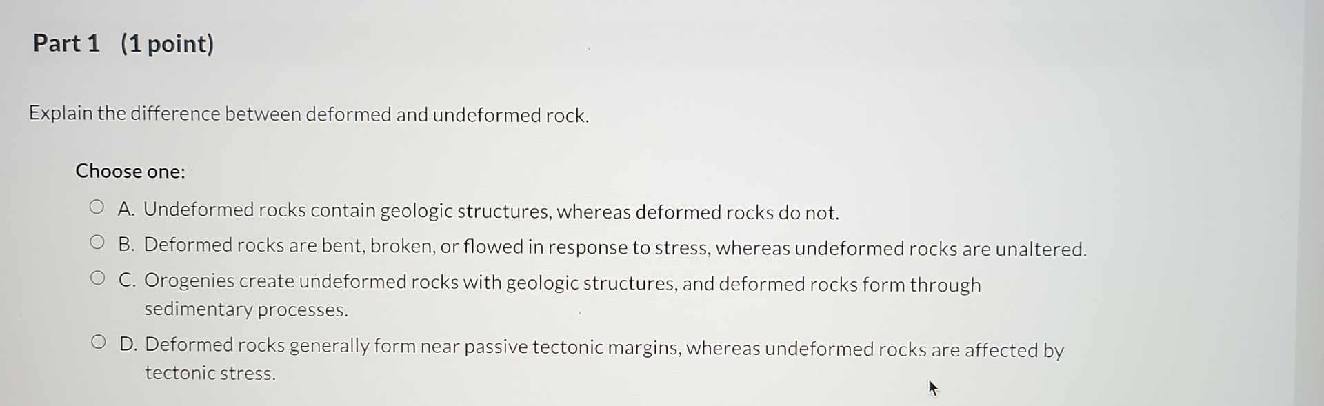 Solved Part 1 (1 ﻿point)Explain the difference between | Chegg.com