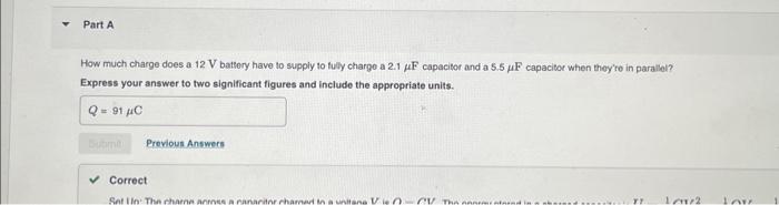 Solved How much charge does a 12 V battery have to suppiy to | Chegg.com