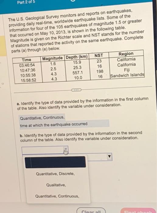 Solved for second to forth column explanation and why and | Chegg.com