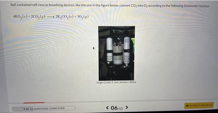 Solved Self-contained self-rescue breathing devices, like | Chegg.com