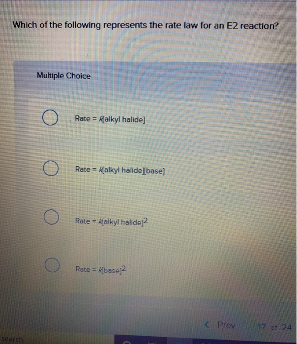 Solved which of the following represents the rate law for an | Chegg.com