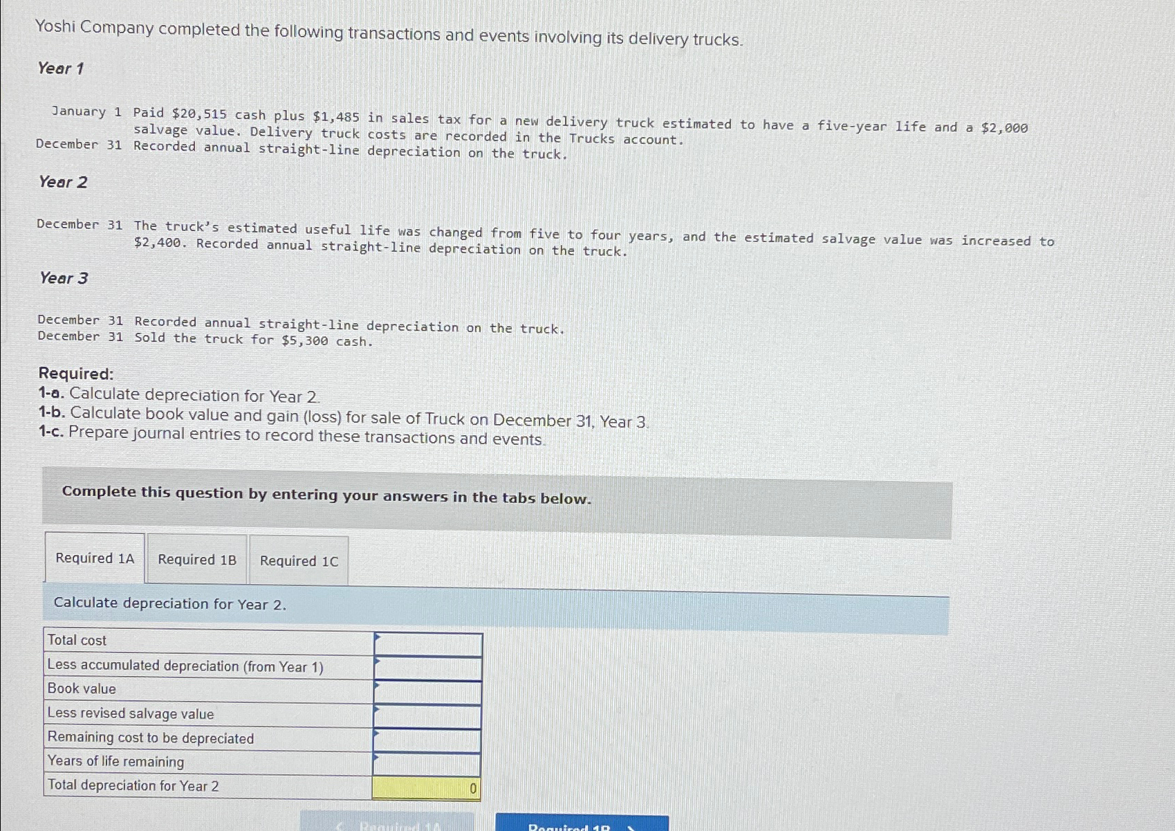 Solved Yoshi Company completed the following transactions | Chegg.com