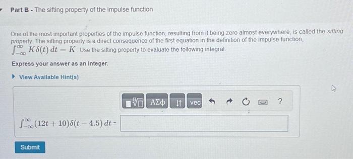 Solved Part A - The relationship between the impulse | Chegg.com