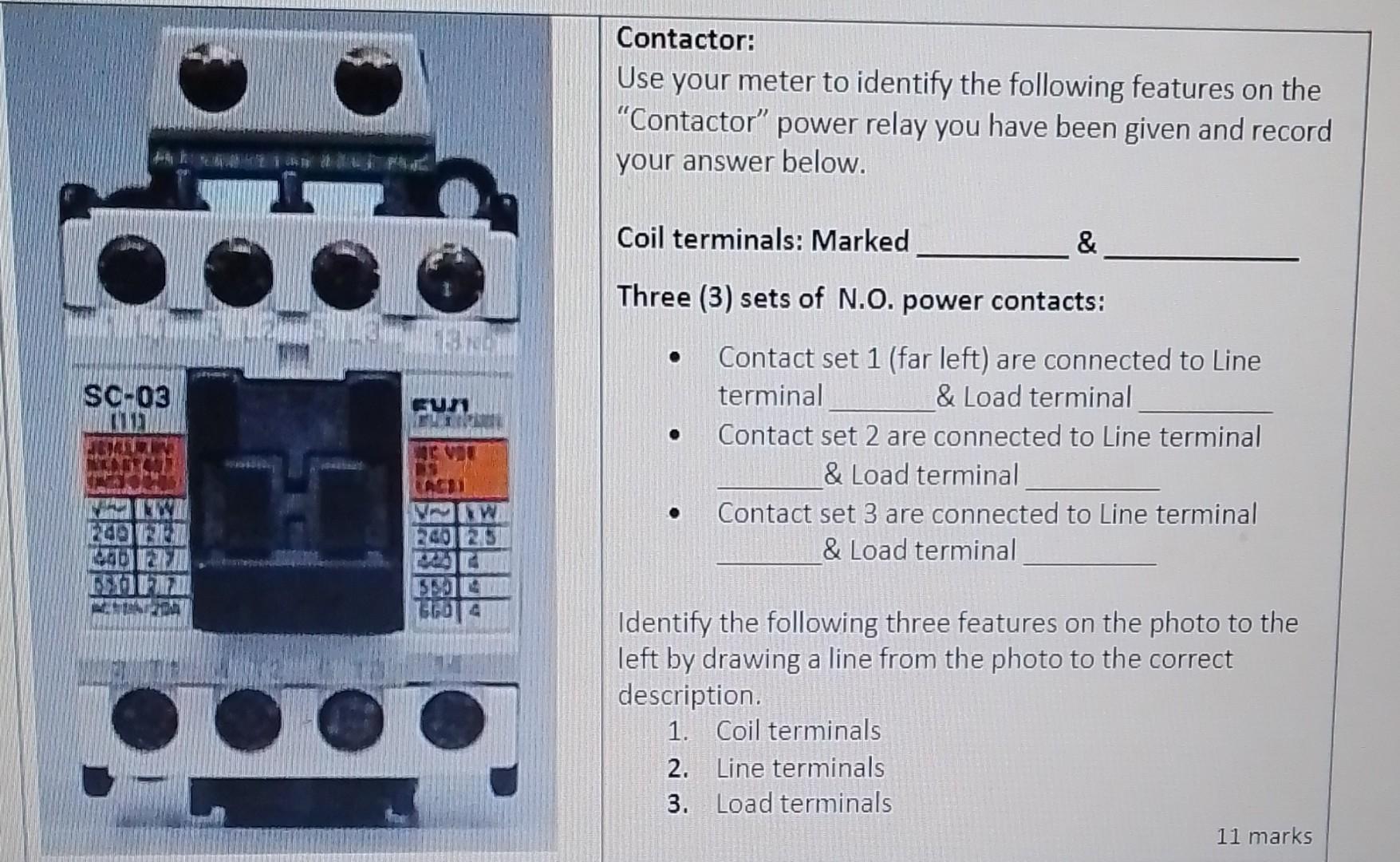 Solved Use your meter to identify the following features on | Chegg.com