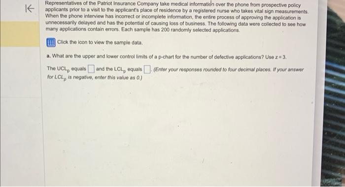Solved What are the upper and lower control limits of a p | Chegg.com