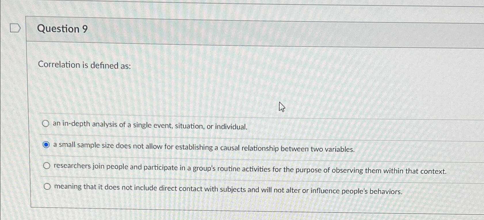 Solved Question 9Correlation is defined as:an in-depth | Chegg.com