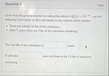 Solved Question 31 ﻿ptsGiven that the general solution to | Chegg.com