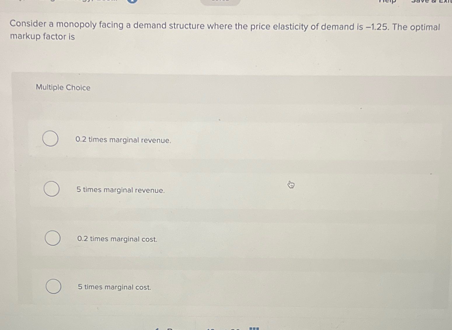 Solved Consider a monopoly facing a demand structure where | Chegg.com