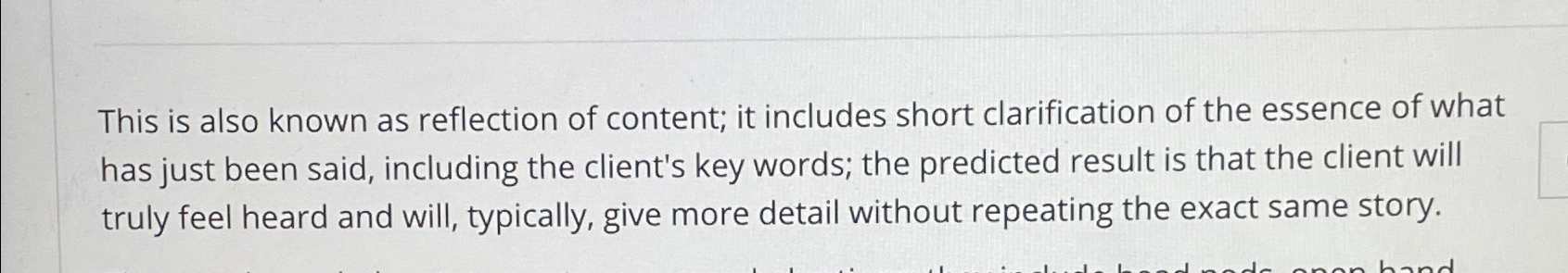 Solved This is also known as reflection of content; it | Chegg.com