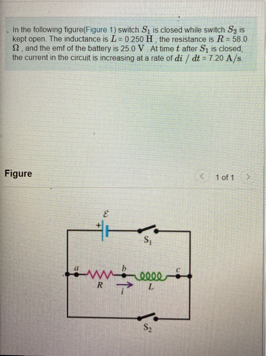 Solved In the following figure(Figure 1) switch Sy is closed | Chegg.com