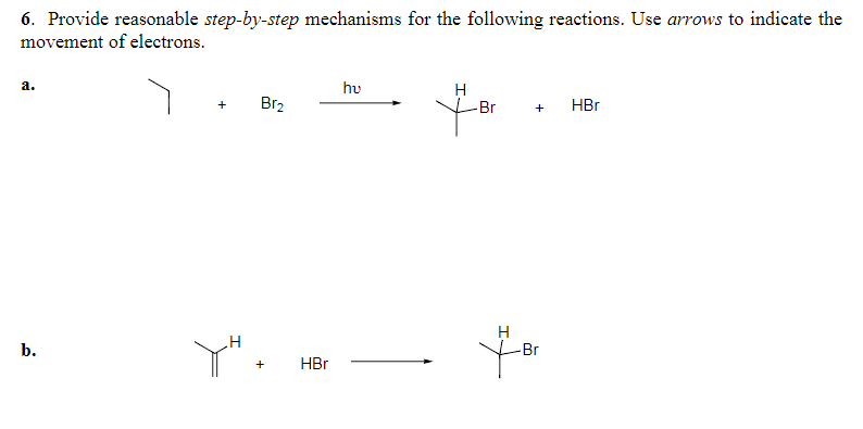 Solved Provide reasonable step-by-step mechanisms for the | Chegg.com