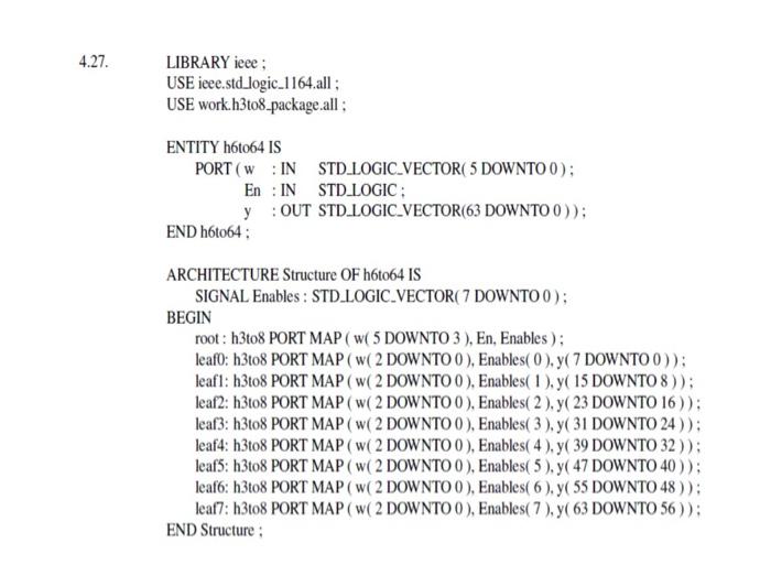 LIBRARY ieee ; USE ieee.std_logic_1164.all : USE | Chegg.com