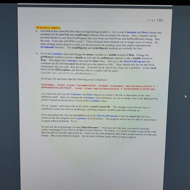 ECE25100 Object Oriented Programming Lab 7: File I/O | Chegg.com