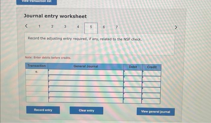 Solved Journal entry worksheet Record the adjusting entry | Chegg.com