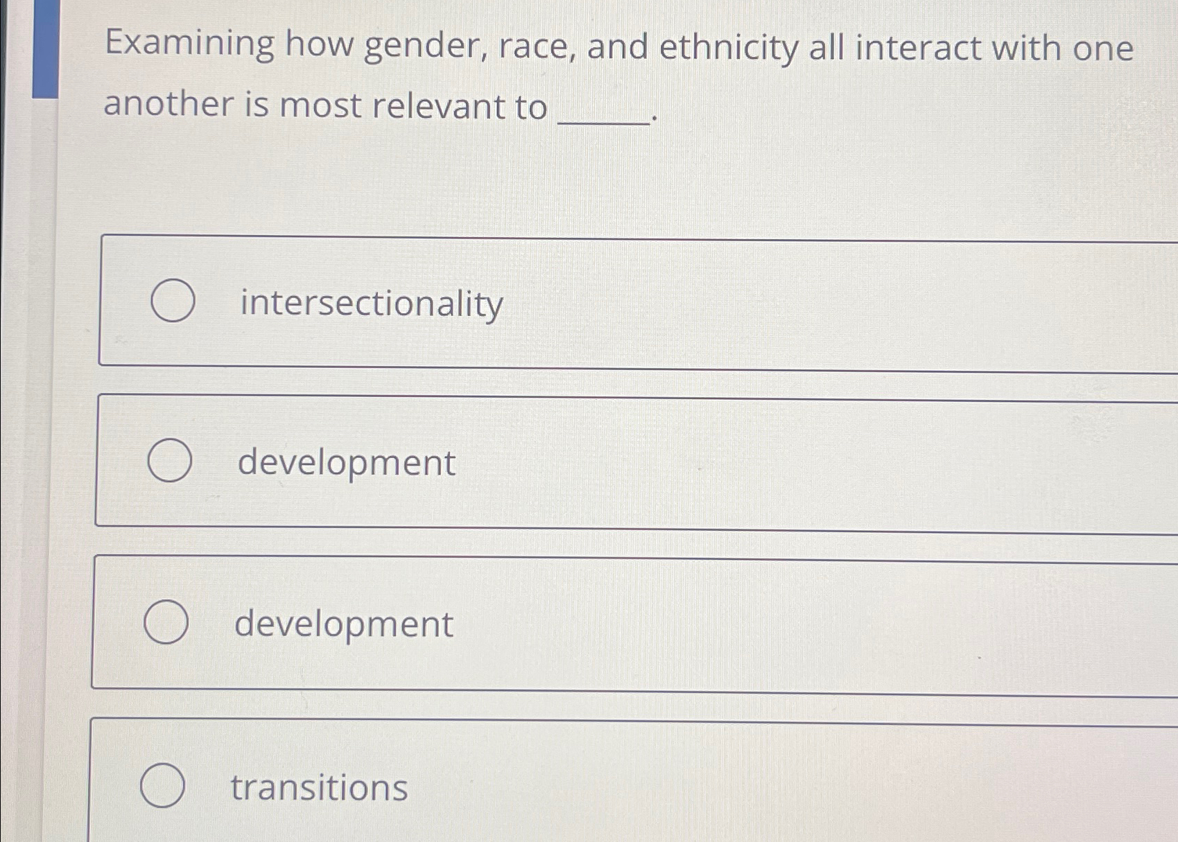 Solved Examining how gender, race, and ethnicity all | Chegg.com