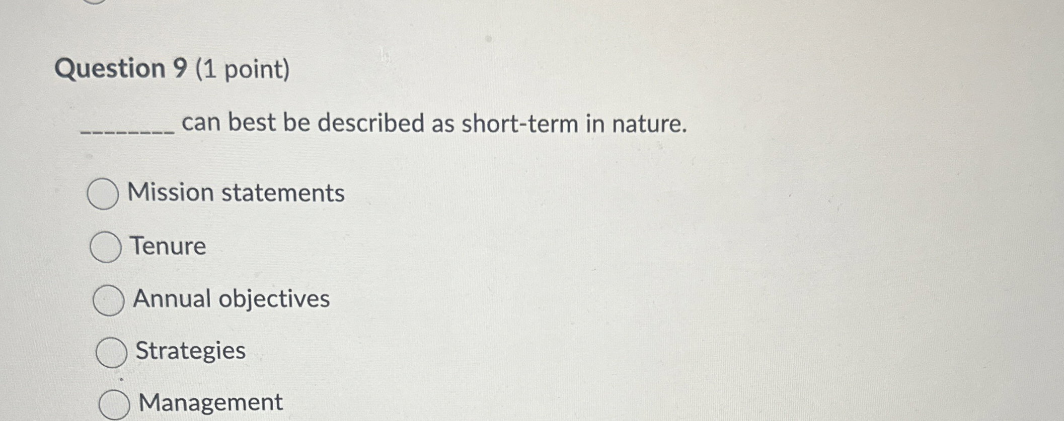 Solved Question 9 (1 ﻿point)can best be described as | Chegg.com
