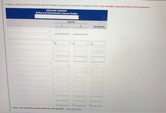Solved Exercise 9-12 Kirkland Company combines its operating | Chegg.com