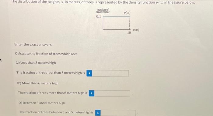 Solved Enter the exact answers. Calculate the fraction of | Chegg.com