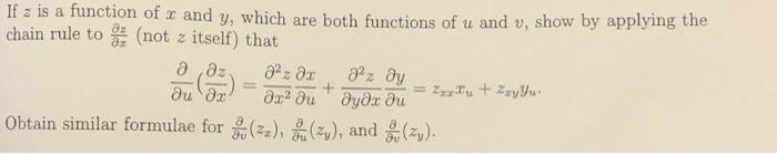 Solved If z is a function of x and y, which are both | Chegg.com