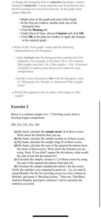 Solved Problem Set 1. Describing Data Numerically and | Chegg.com