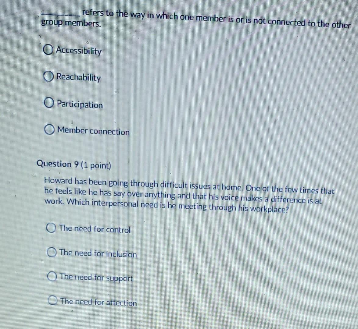 refers to the way in which one member is or is not | Chegg.com