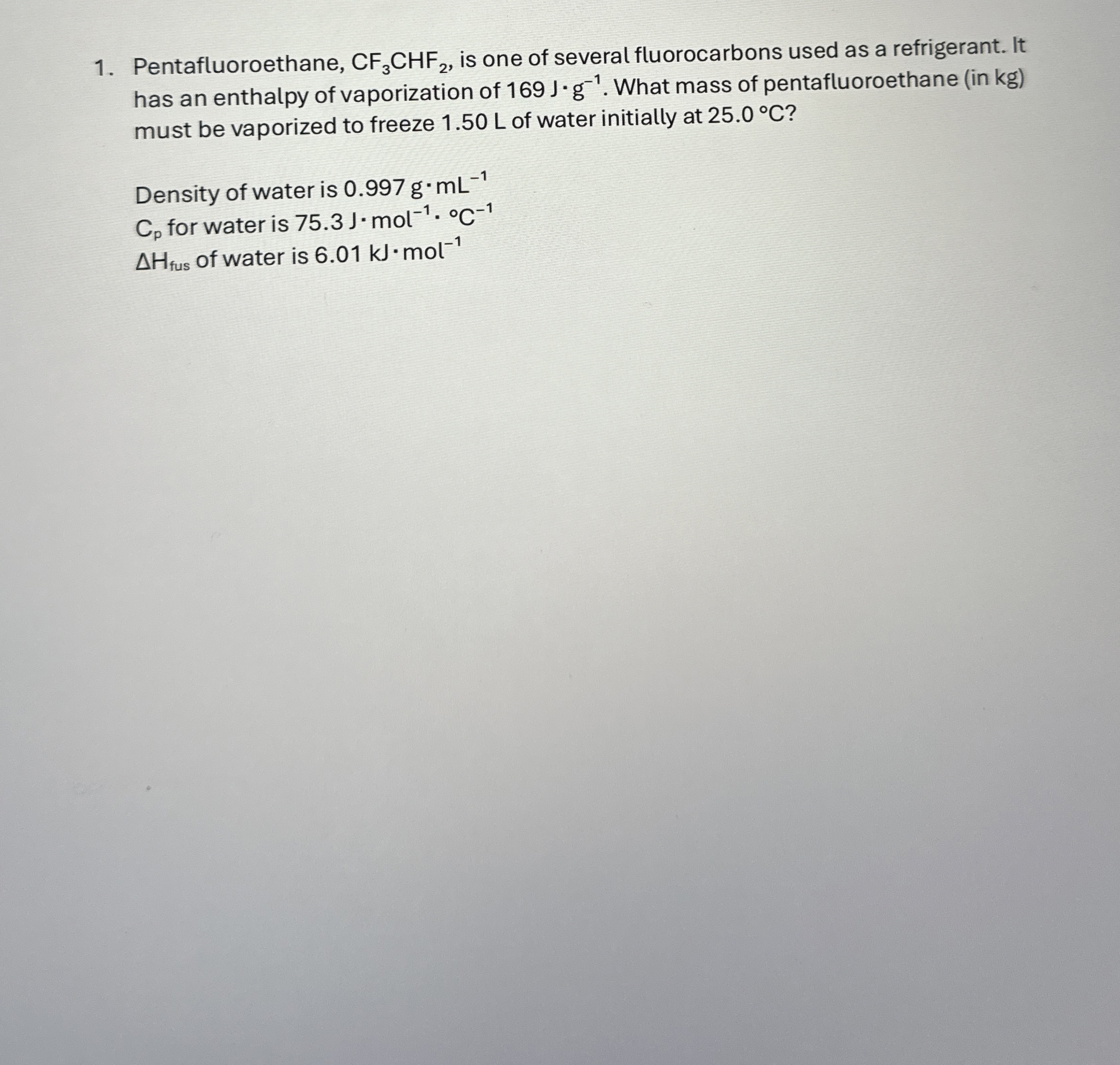 Solved Pentafluoroethane, CF3CHF2, ﻿is one of several | Chegg.com