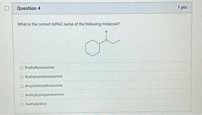 Solved What is the correct IUPAC name of the following | Chegg.com