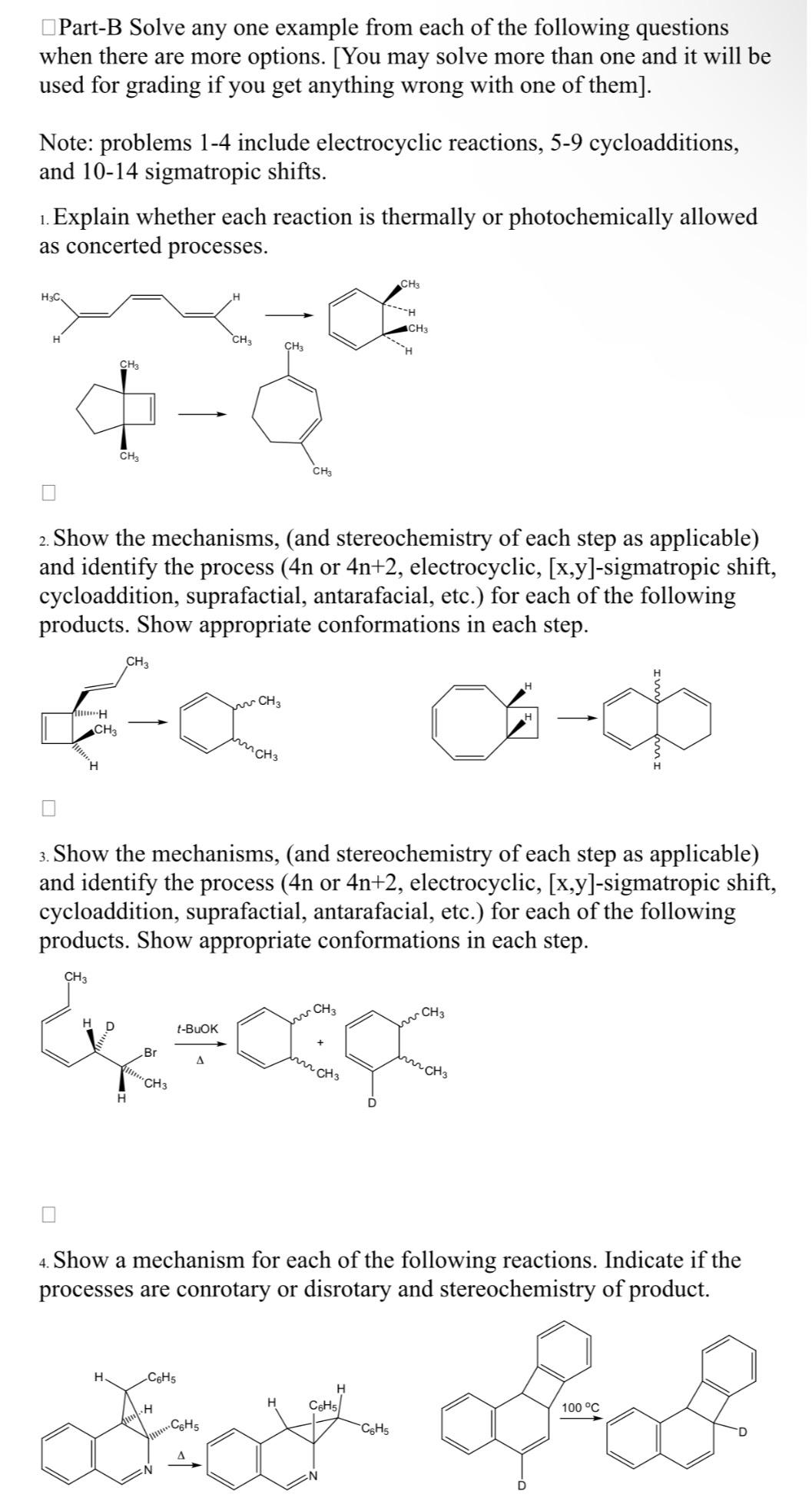 Solved Part-B Solve any one example from each of the | Chegg.com