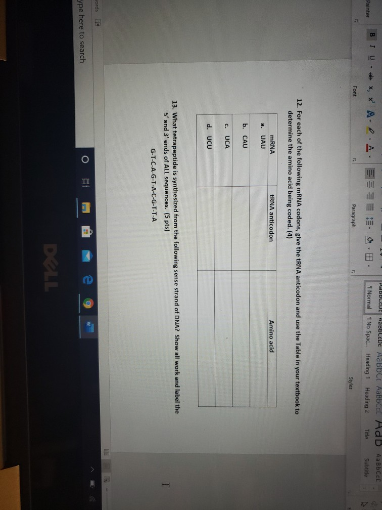 Solved 8. Draw a complete structure of the RNA dinucleotide | Chegg.com