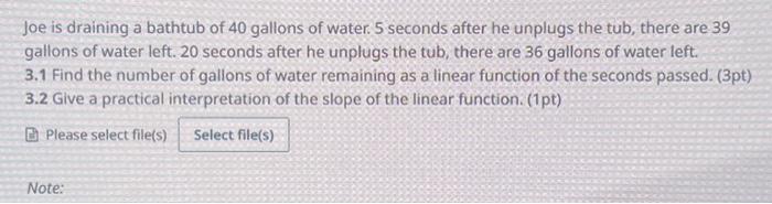 Solved Q2 Linear Function Application (battery charging) 4 | Chegg.com