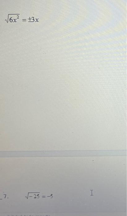 Solved 6x2=±3x | Chegg.com