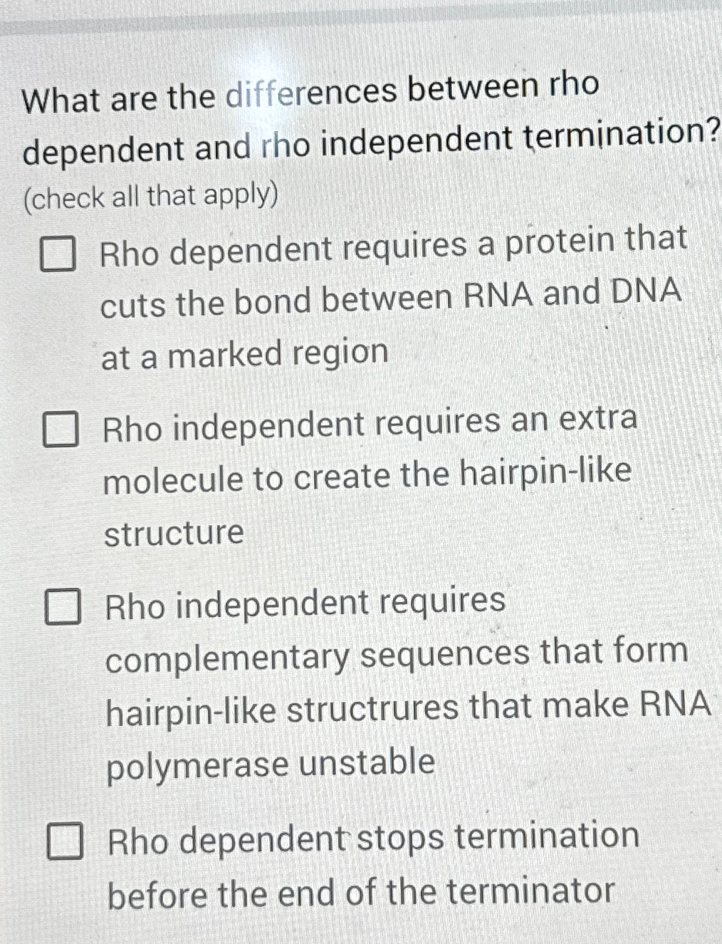 Solved What are the differences between rho dependent and | Chegg.com